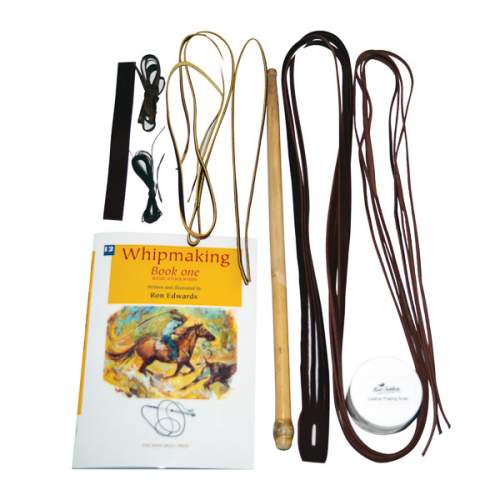 Whip Kit, Red Hide, with Ron Edwards Whip Making Book at Kent Saddlery ...