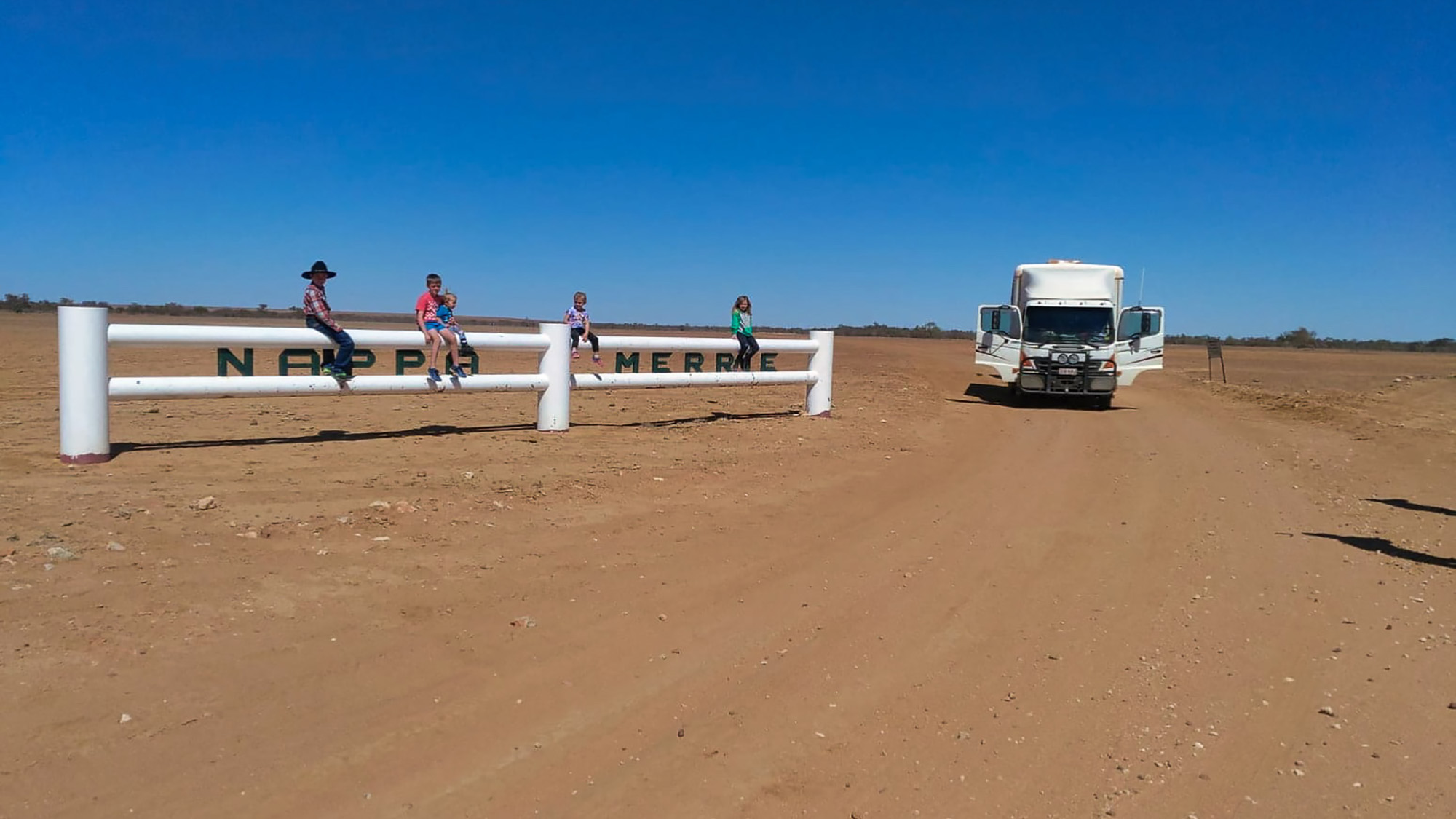 "Kent kids on Nappa Merrie Station sign, QLD. " - Kent Saddlery